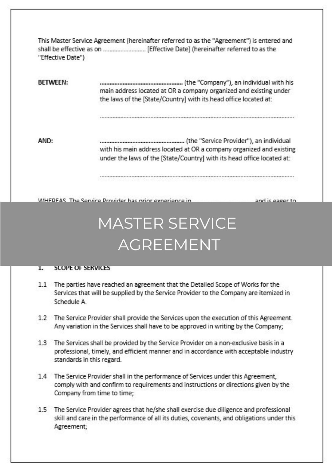 Master Service Agreement - Etsy