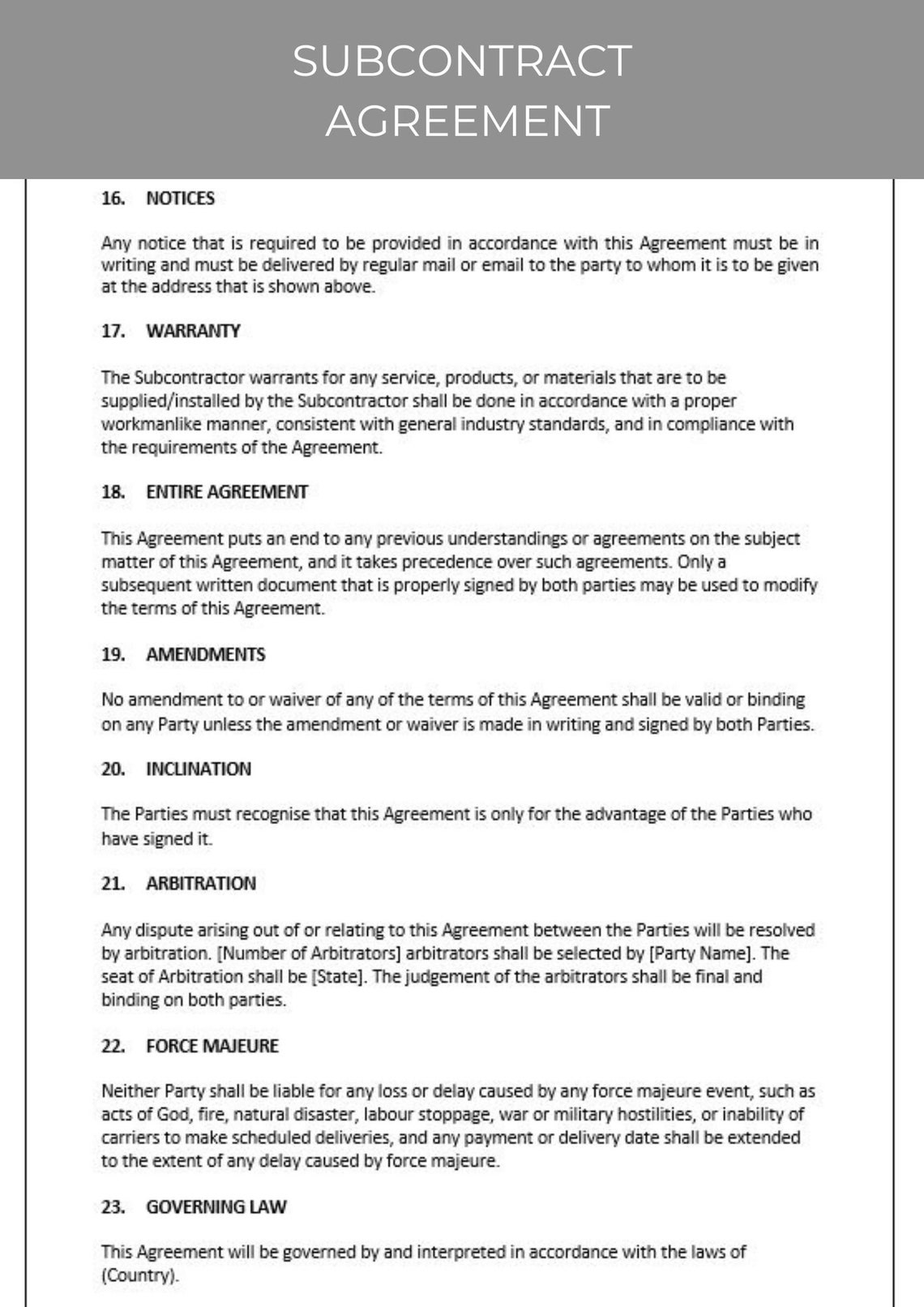 Subcontract Agreement - Etsy