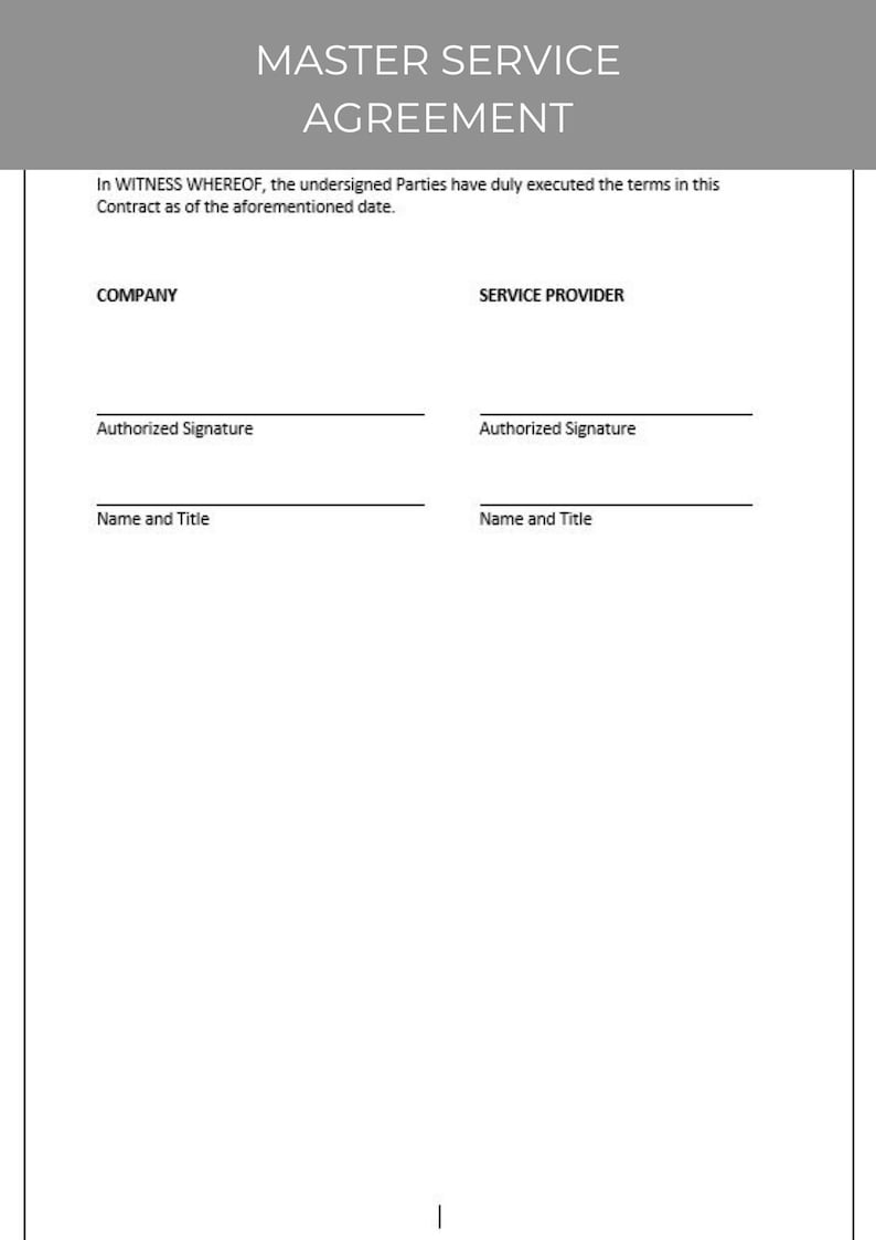 Master Service Agreement - Etsy