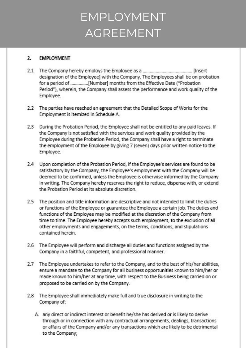 Employment Agreement - Etsy