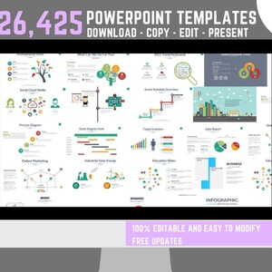 Powerpoint Presentation Template With 226,425 Professional PPT Slides ...