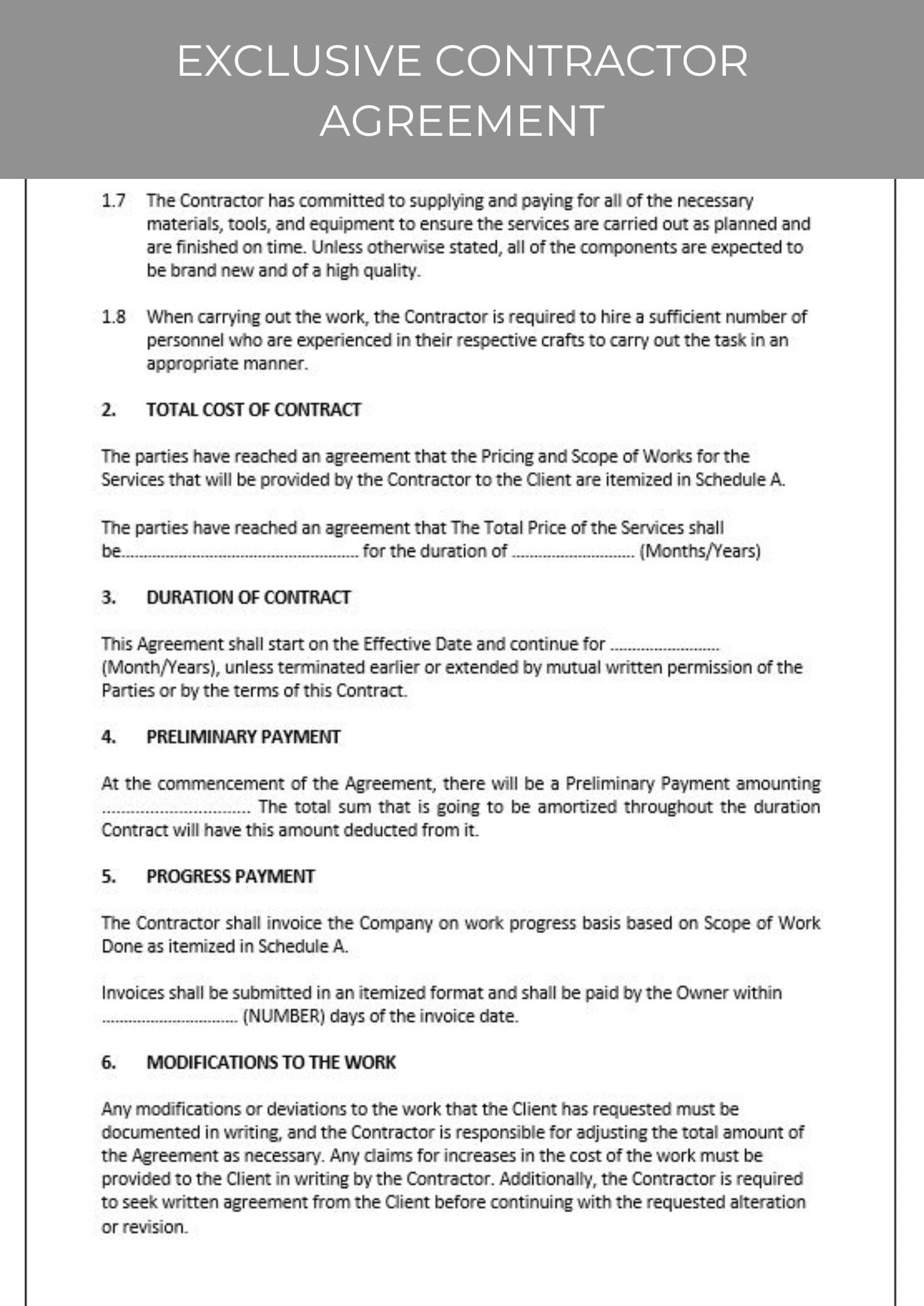 Exclusive Contractor Agreement - Etsy