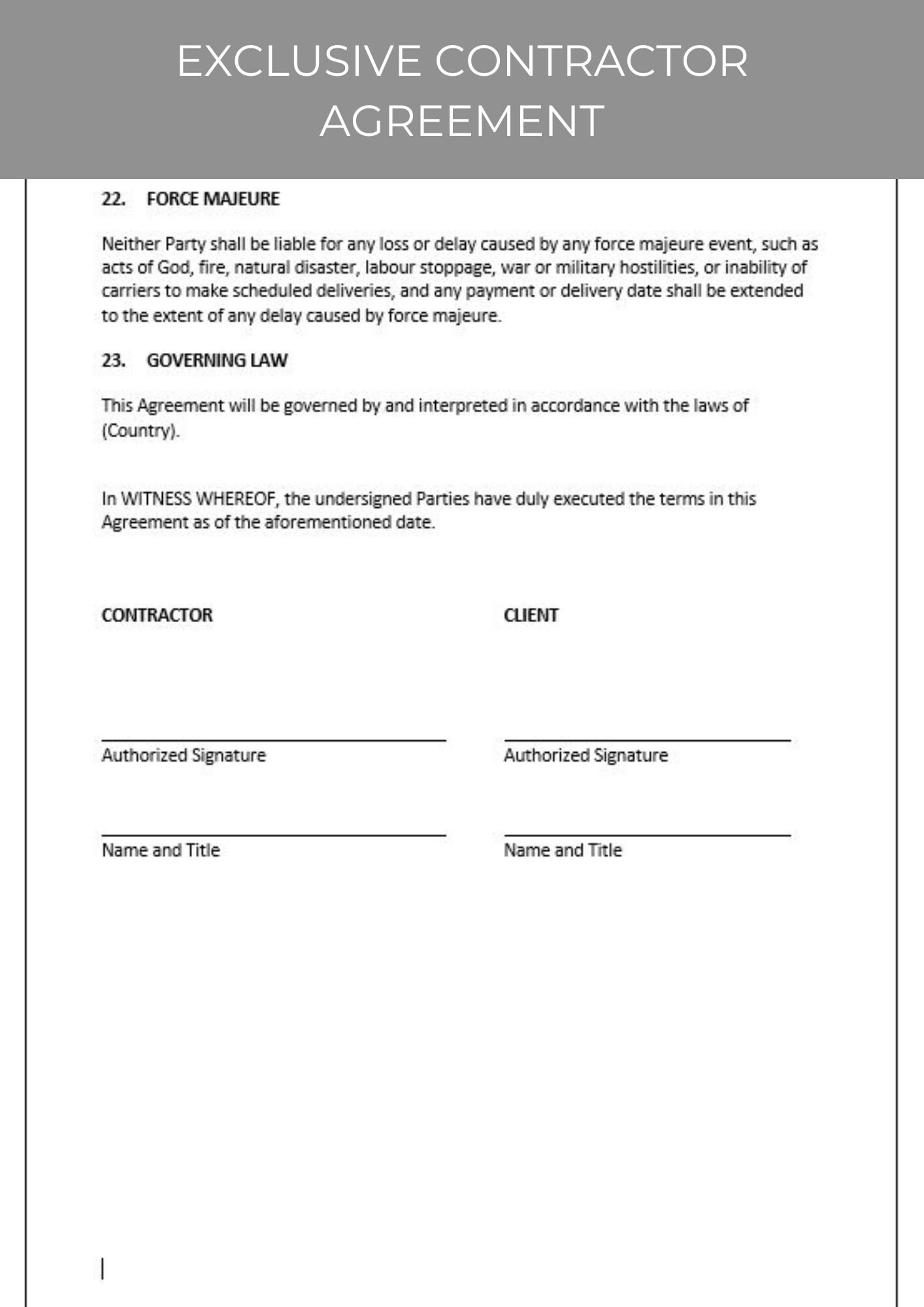 Exclusive Contractor Agreement - Etsy