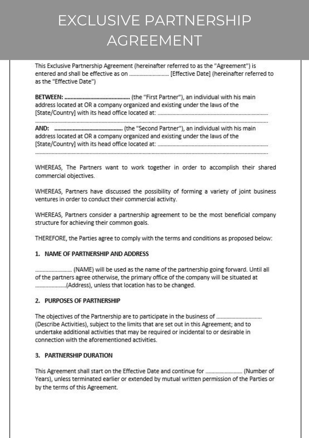 Exclusive Partnership Agreement - Etsy