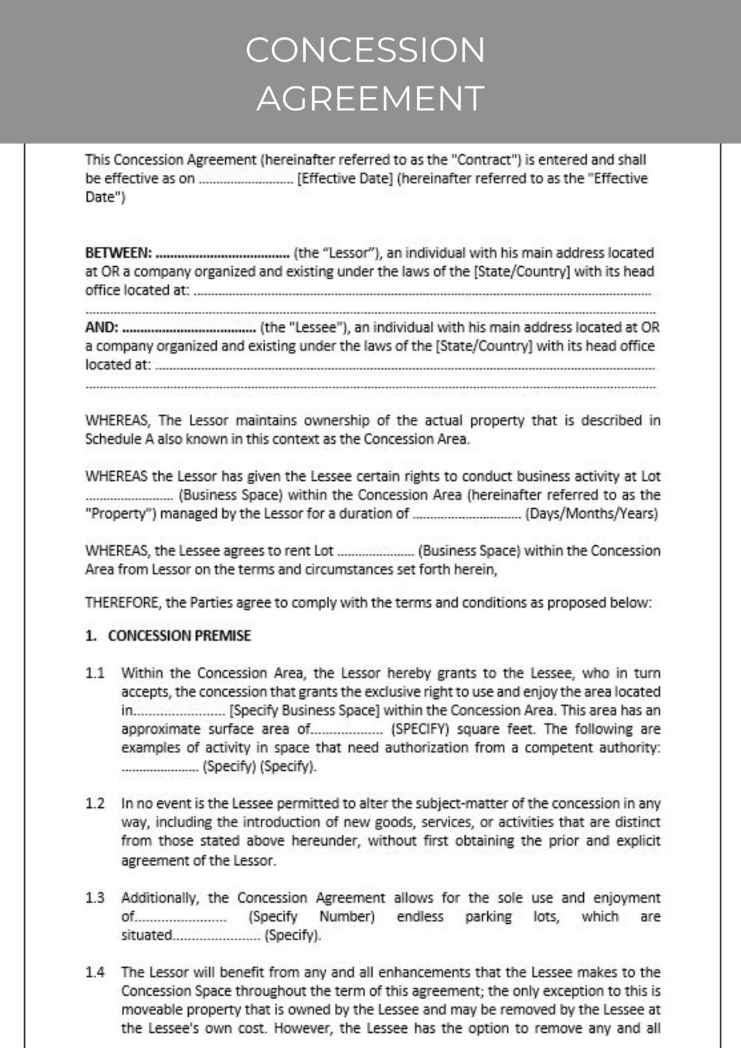 Concession Agreement - Etsy