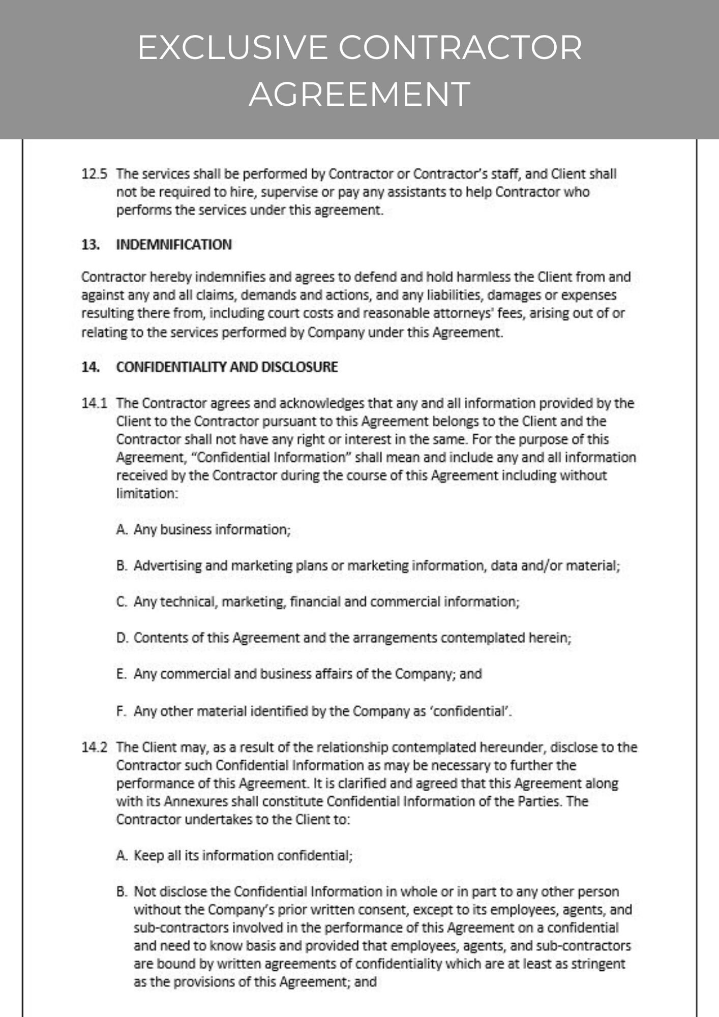 Exclusive Contractor Agreement - Etsy
