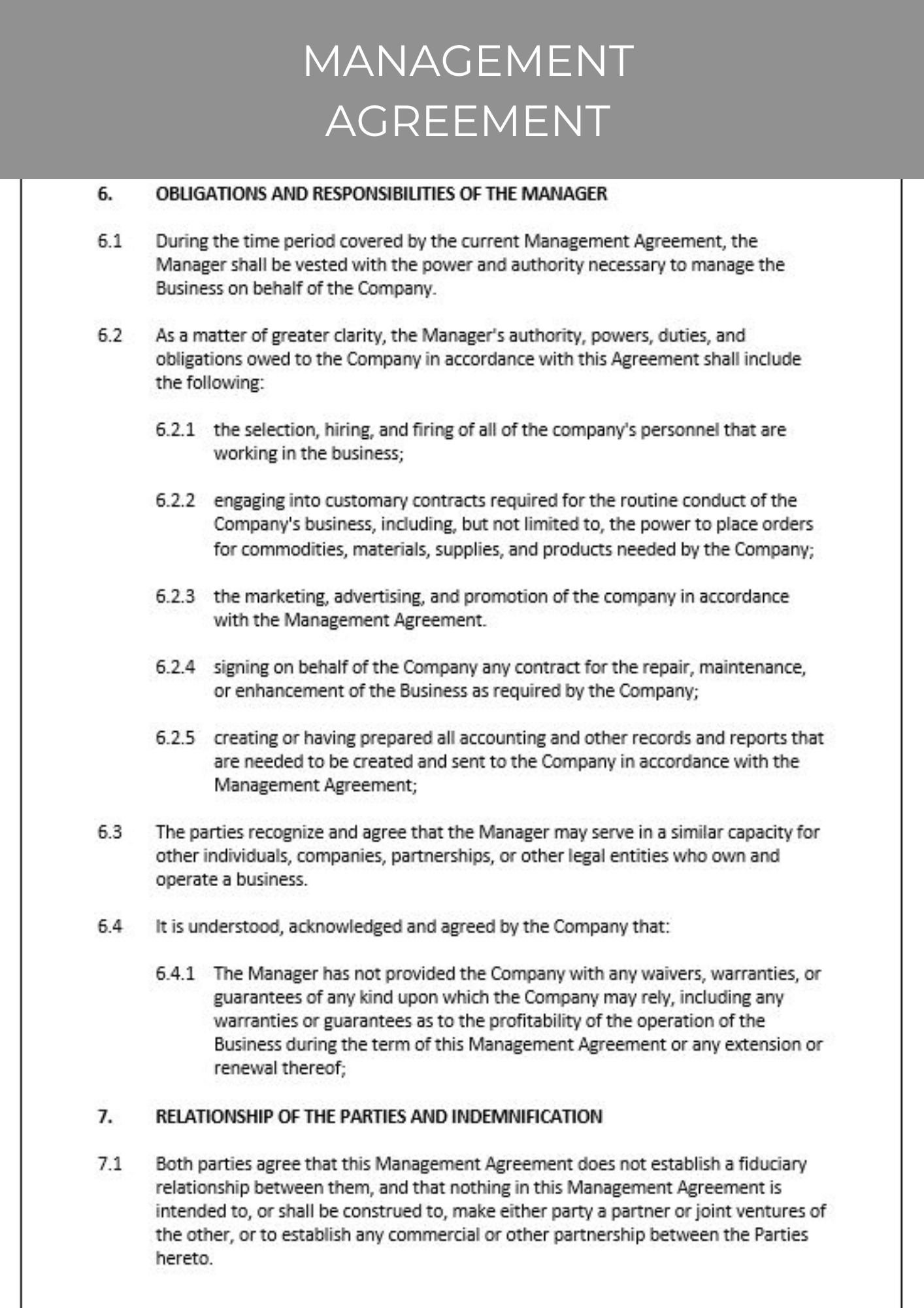 Management Agreement - Etsy