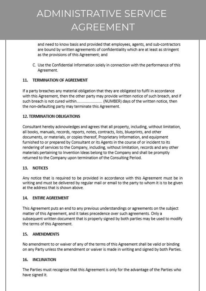 Administrative Services Agreement - Etsy