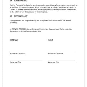 Auto Repair Agreement, Editable Template, Contract Agreement, Contract ...