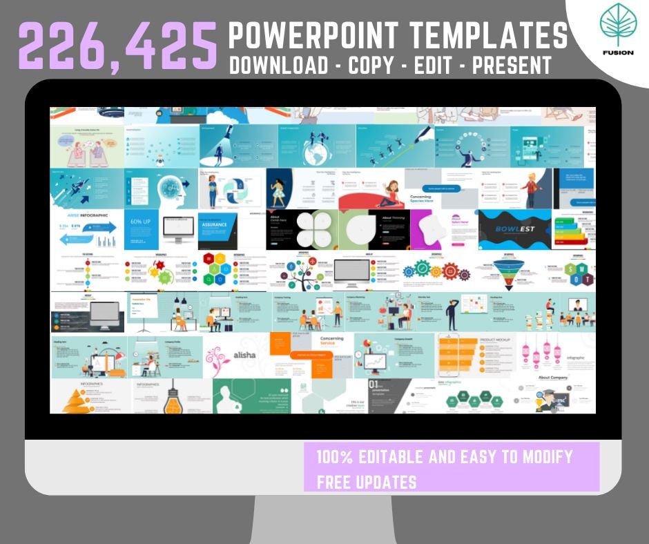 Powerpoint Presentation Template With 226,425 Professional PPT Slides ...