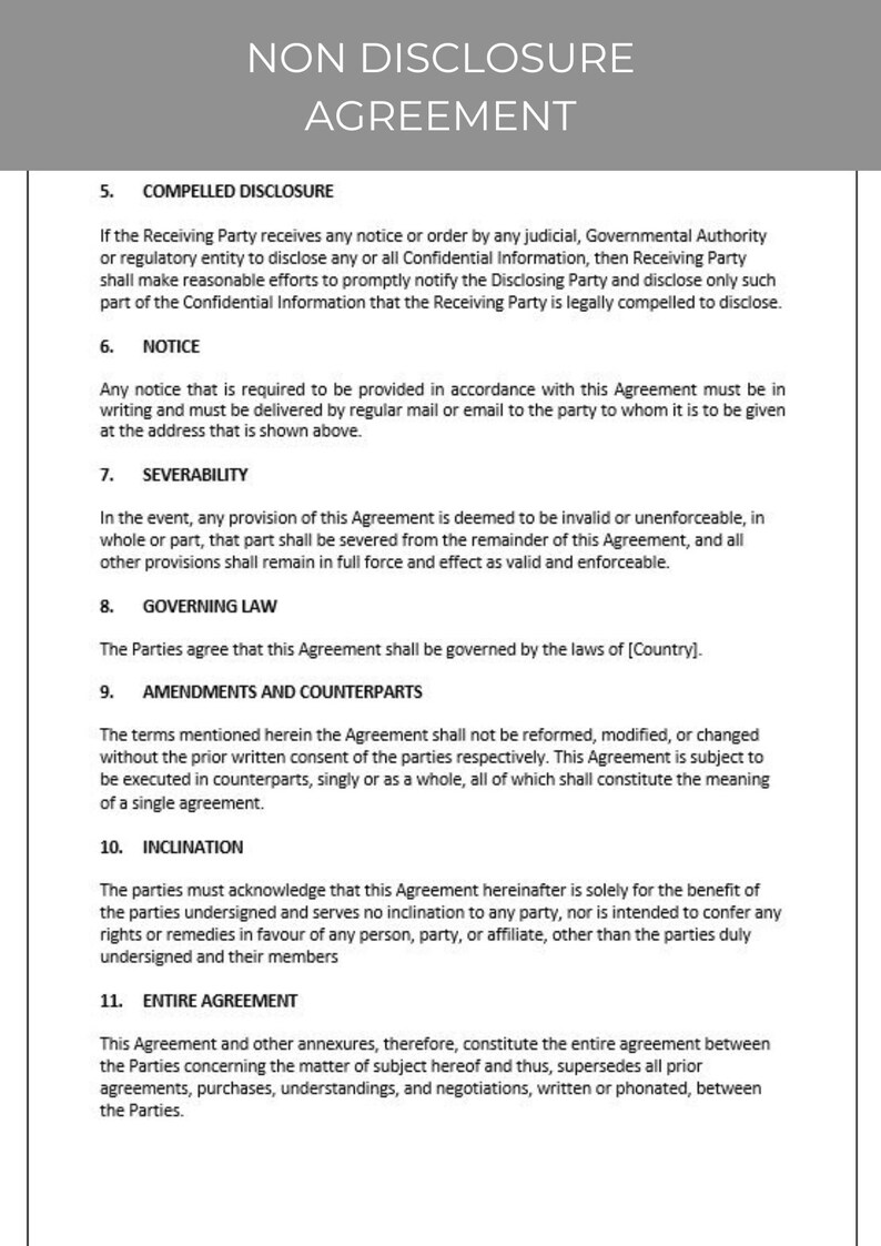 Non Disclosure Agreement - Etsy