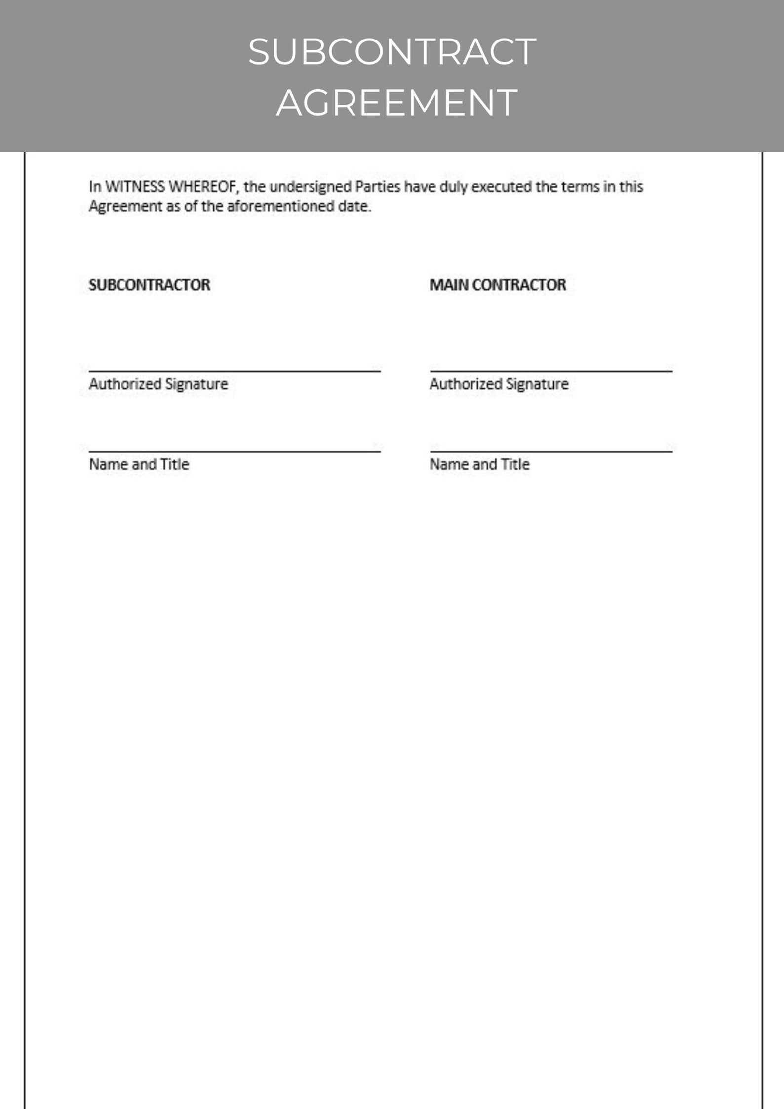Subcontract Agreement - Etsy