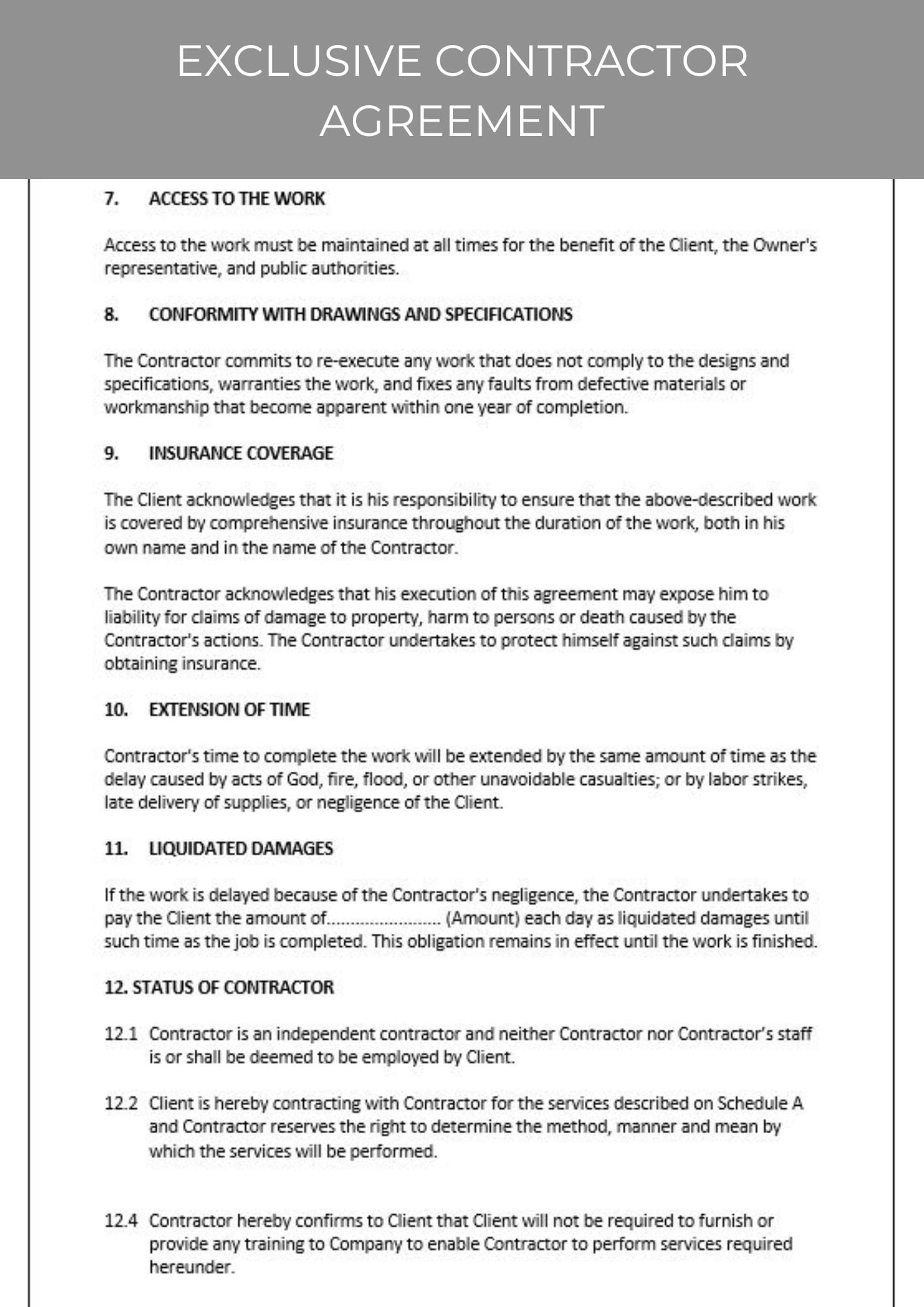 Exclusive Contractor Agreement - Etsy