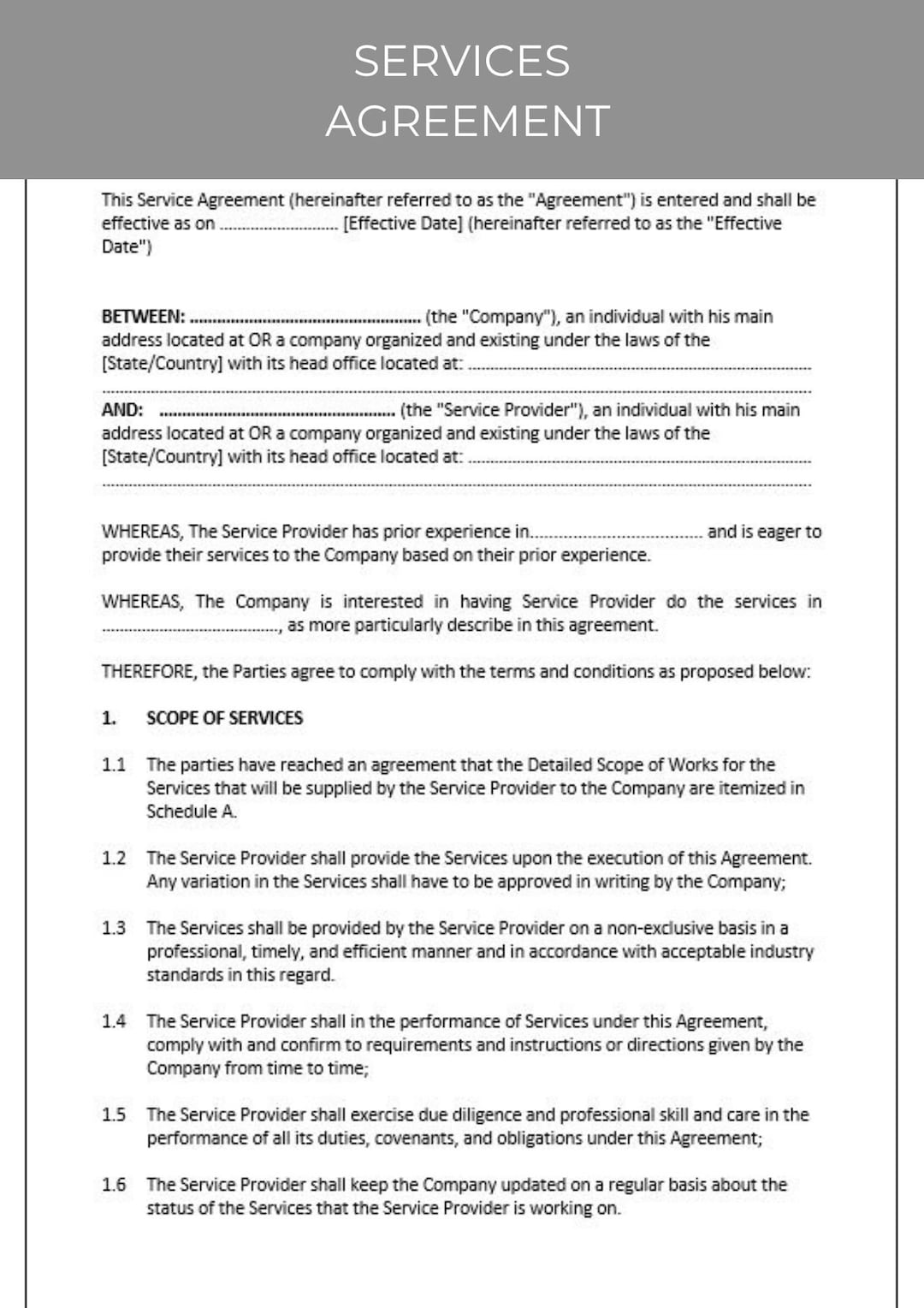Service Agreement - Etsy