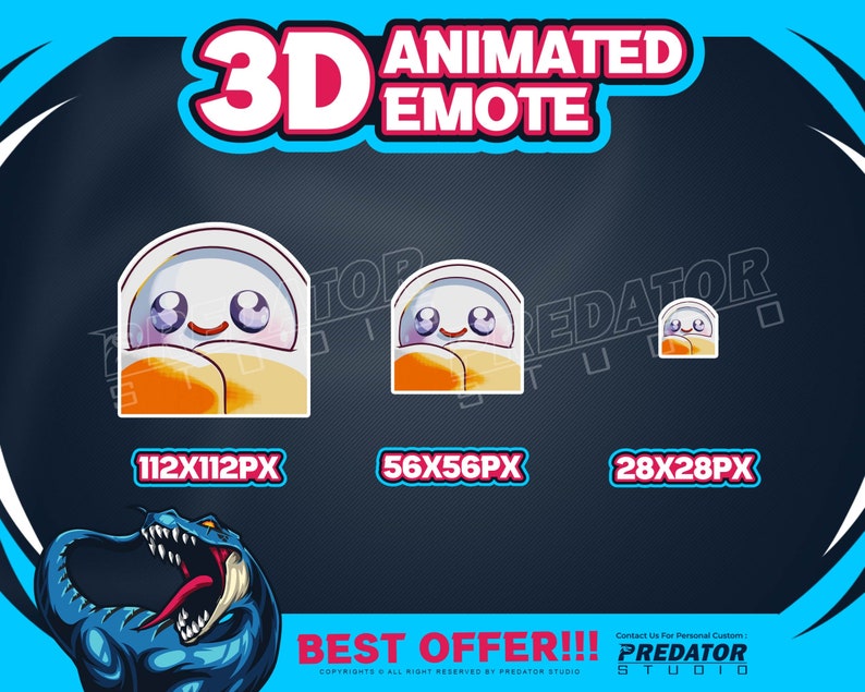 Blanket 3D Animated Emote, Emotes, Kick Emote, Emote Commission, Stream ...
