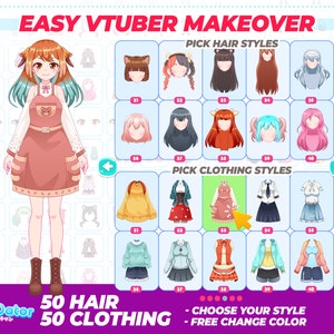 Personalized Vtuber Template: Customize to Your Preferred Look and ...
