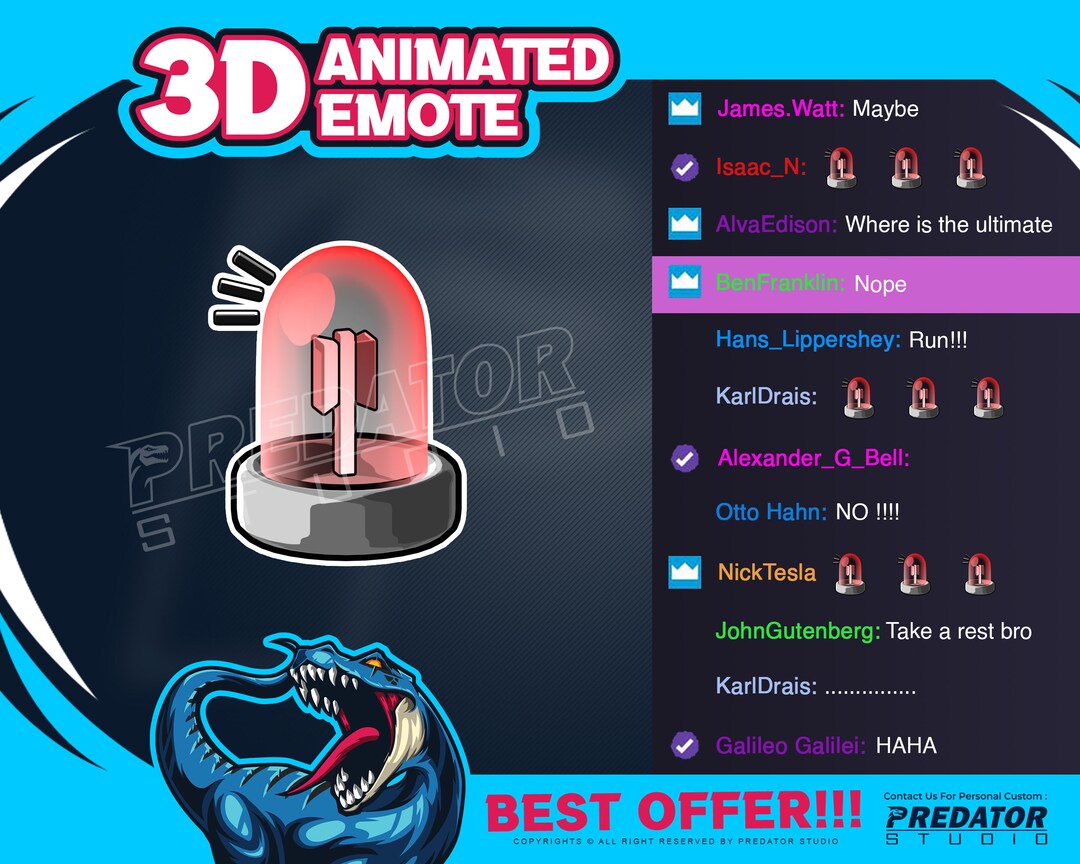 3D Animated Emote, Stream Emotes, Digital Emote, Discord Emotes, Twitch ...