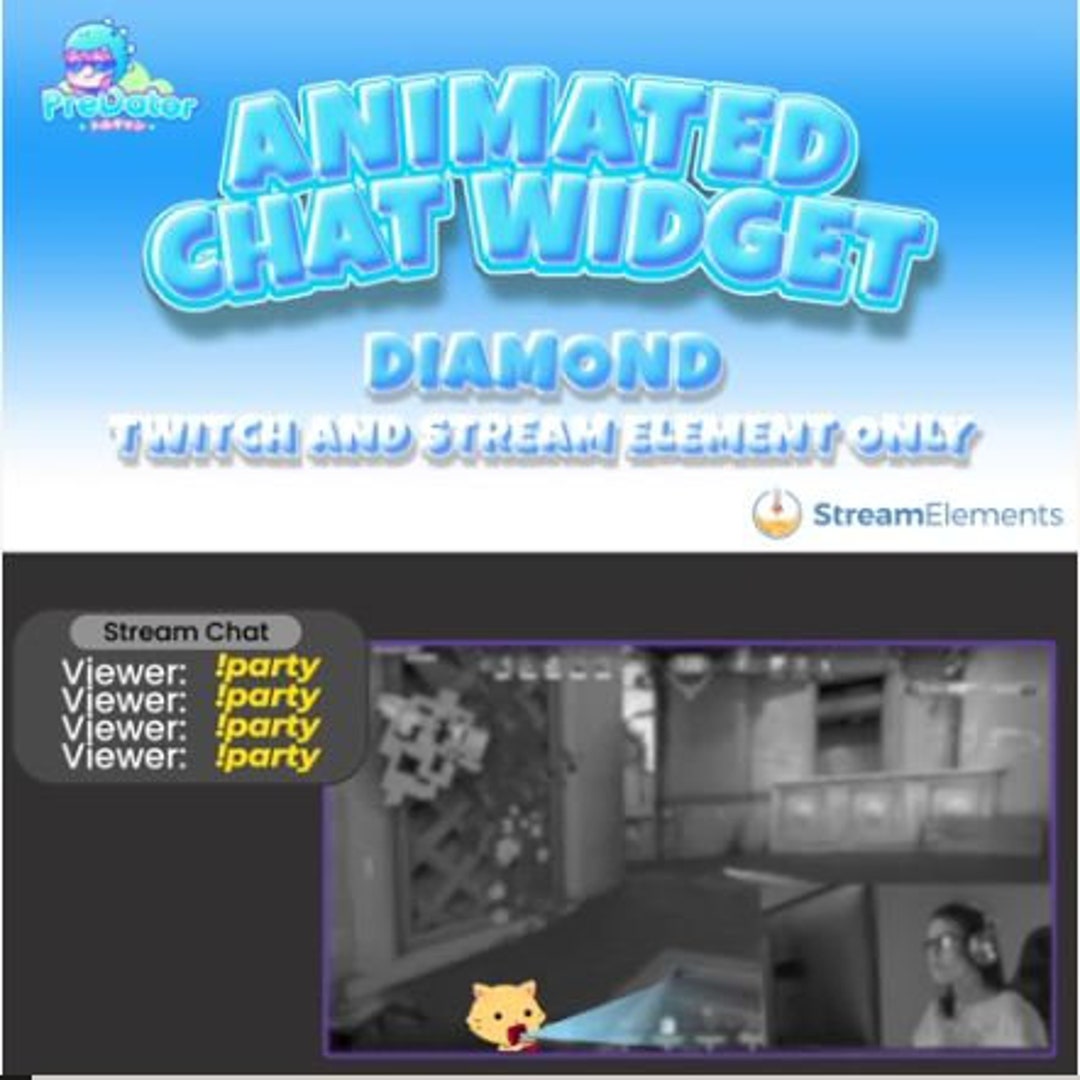 Customizable Twitch Chat Widget - Animated Chat for Streamers - Diamond ...