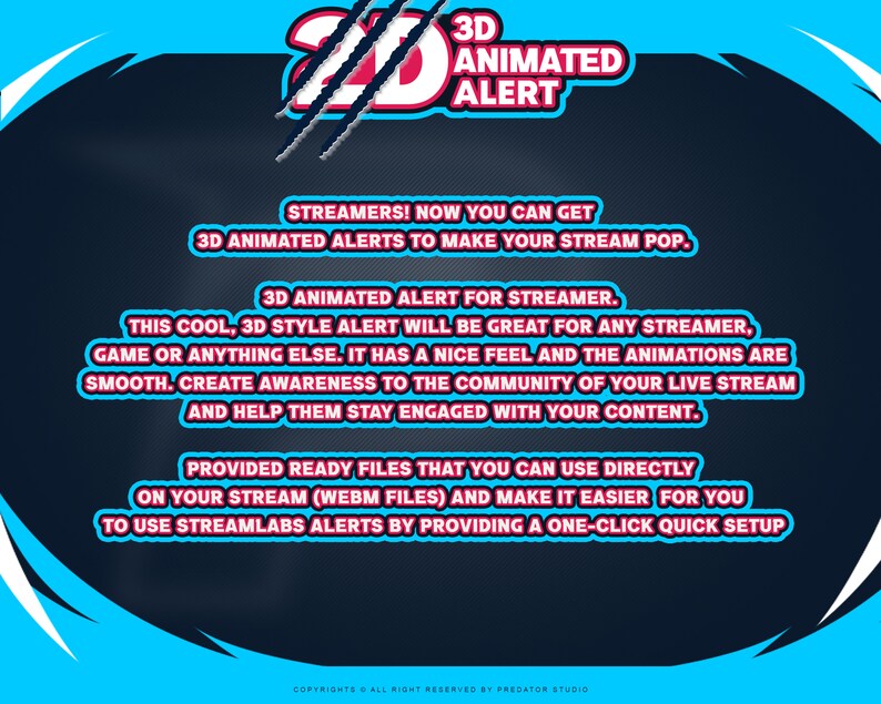 3D Animated Alert UZI Gun Alerts Twitch Animated Alerts - Etsy