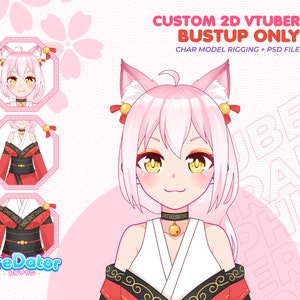 Custom Anime Vtuber Live2d Bust-up Model With Rigging - Etsy