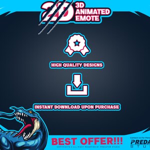 3D Animated Feather Emote: Twitch/discord Streamer Sub Emote - Etsy