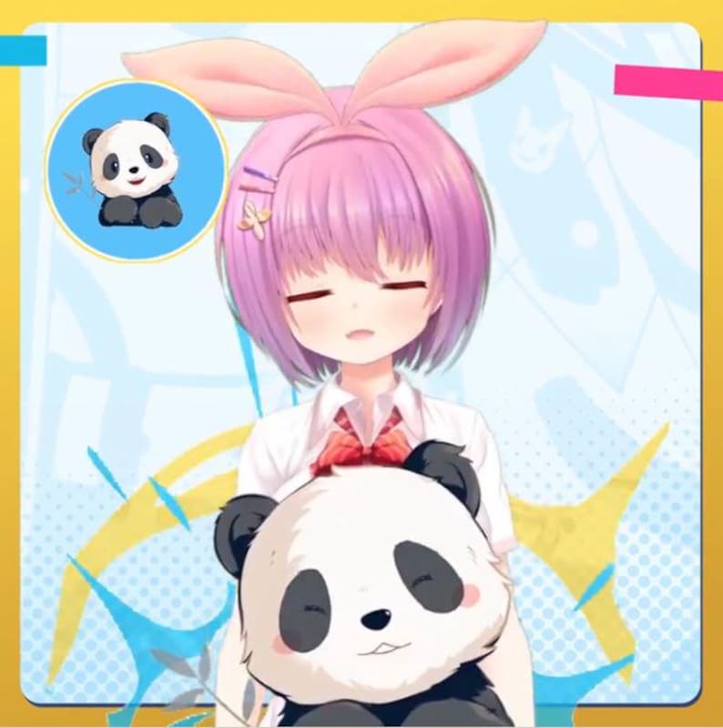 Vtuber Panda Pet Asset for Live2d | Kawaii Stream Sidekick - Etsy Canada