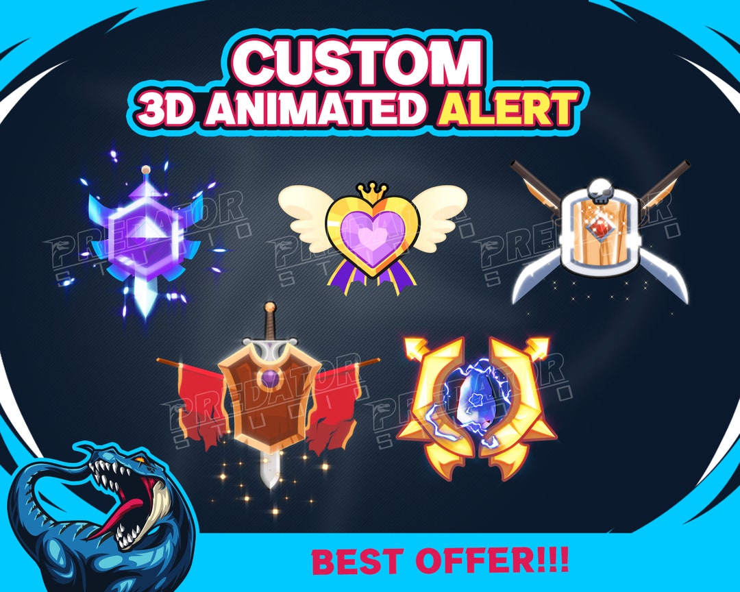 Twitch Alerts, Twitch Alerts Animated, Animated Twitch Alerts, Stream ...