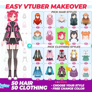 Personalized Vtuber Template: Customize to Your Preferred Look and ...
