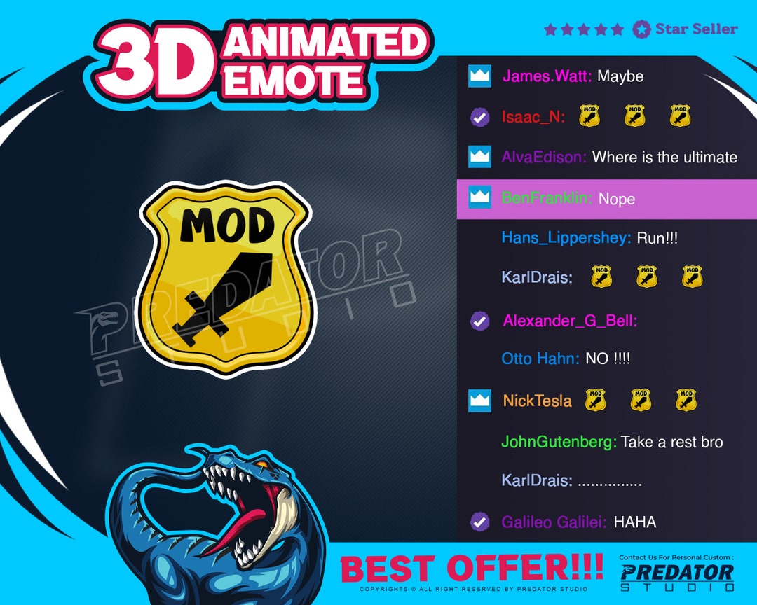 Defensive Shield 3D Animated Emote - Unique and Engaging Twitch/discord ...