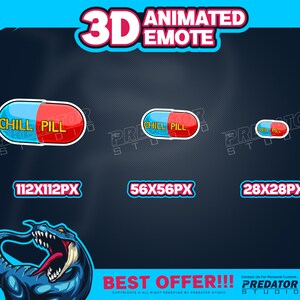 3D Animated Emote, Discord Emotes, 3D Design, Twitch Emote Pack, Gif ...