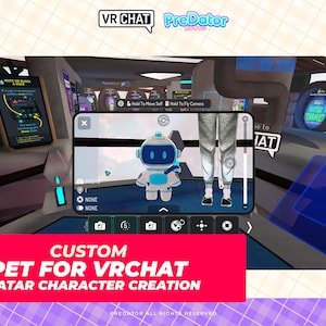 Custom Vrchat Pet Avatar: Unique VR Companion (.unitypackage) - Etsy