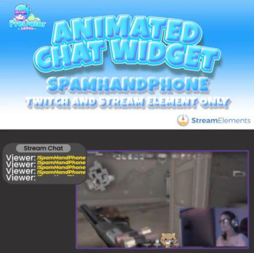 Animated Twitch Chat Widget: Streamelements Custom Overlay - Etsy