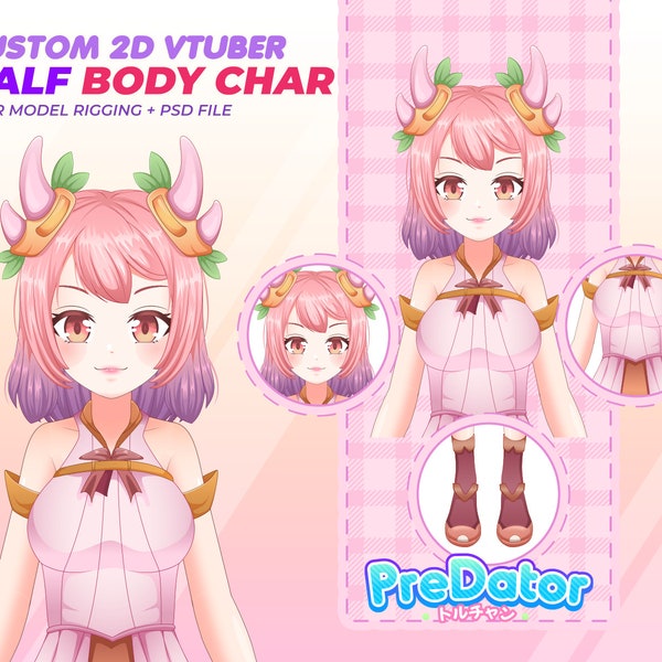 Half Body Vtuber Model - Etsy