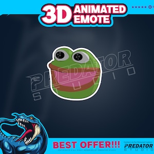 3D Animated Poggers Emote: Twitch/discord Streamer Emotes - Etsy