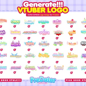 Designing Logo Templates | Logo Vtubers and Streamers | Vtuber Logo ...