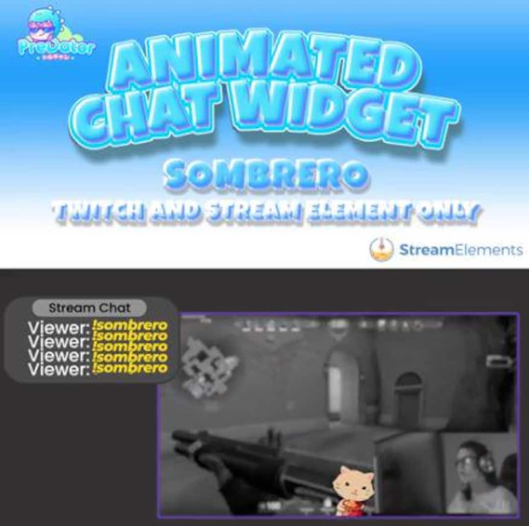 Reimagine Your Stream | Animated Twitch Chat Widget for Enhanced Interactivity | Sombrero Twitch ...