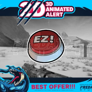 3D Animated Alert Button EZ Twitch Cheer Alerts Streamer - Etsy