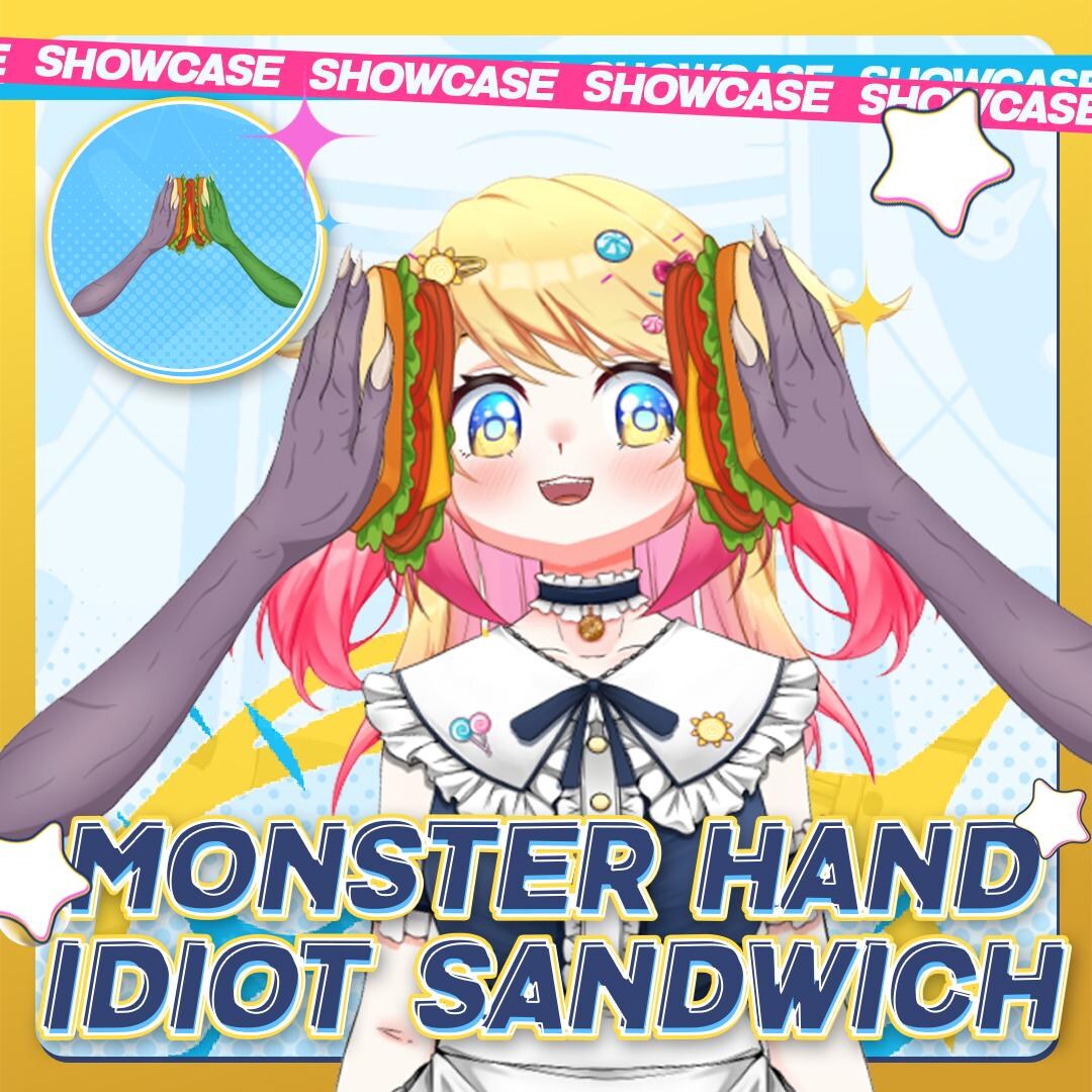 Sandwich Monster Vtuber Asset for Live2d Model: Funny Food Prop - Etsy