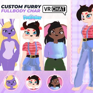Customized 3D Furry Character for Vrchat and Streamers - Etsy