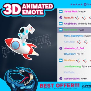 3D Animated Emote, Game Emote, Cute Emotes, Discord Emotes, Kick Emote ...