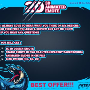 3D Animated Emote, Game Emote, Cute Emotes, Discord Emotes, Kick Emote ...