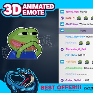 3D Animated Papaga Giggle Emote: Twitch/discord/kick Gif Emote - Etsy