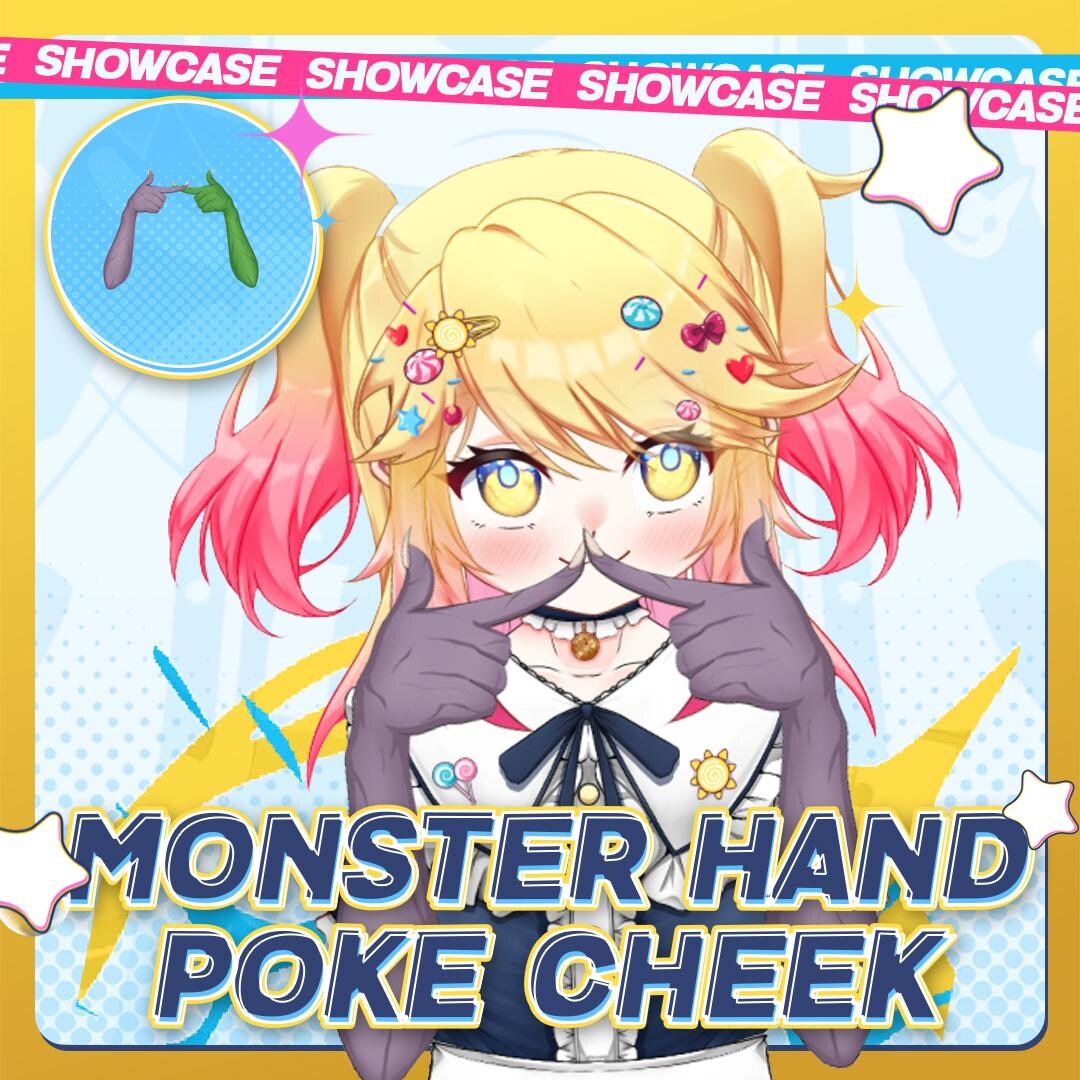 Live2d Vtuber Asset | Poke Cheek Monster, Funny Interaction - Etsy