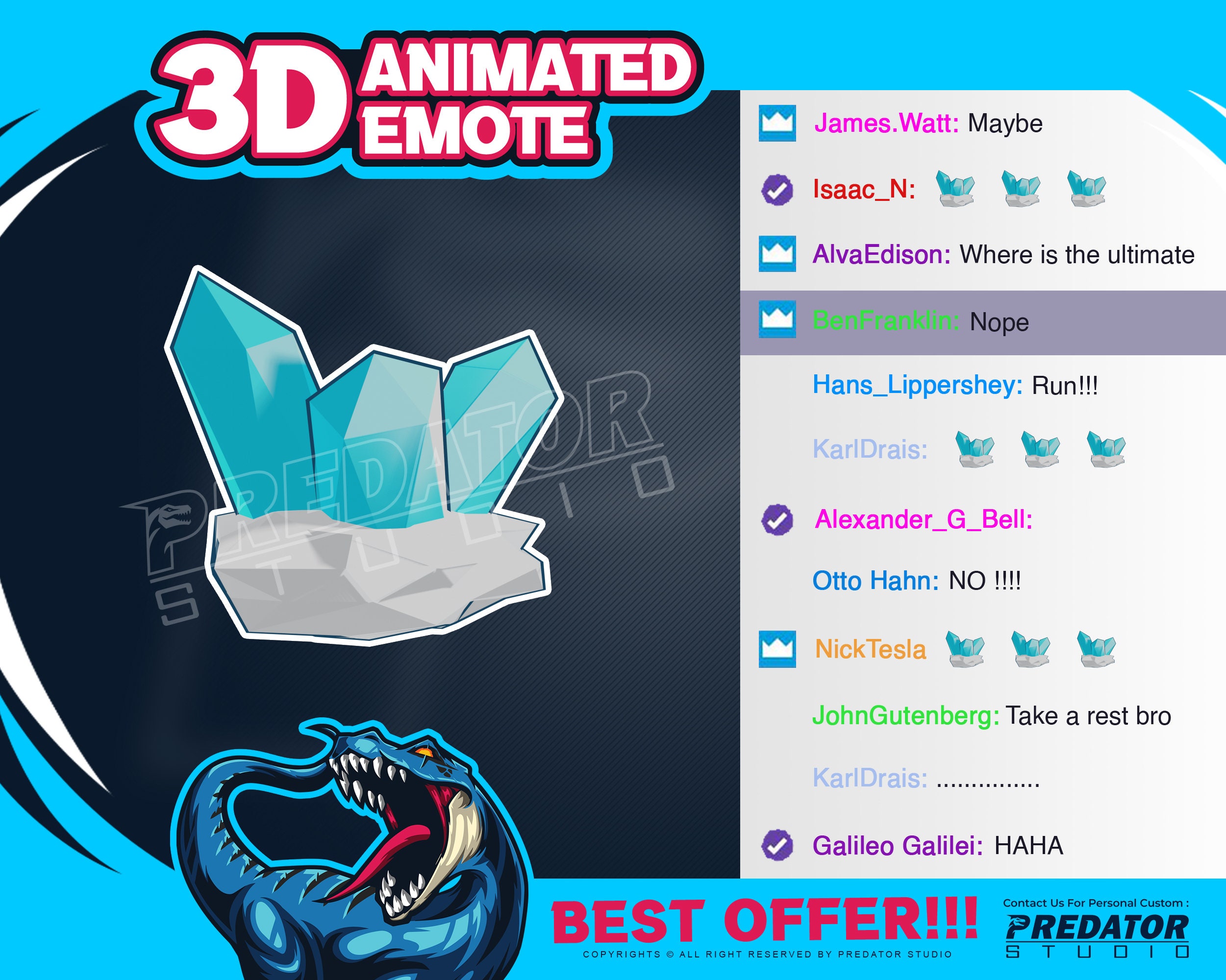 3D Animated Sheesh Emote: Twitch/kick Streamer Emotes - Etsy