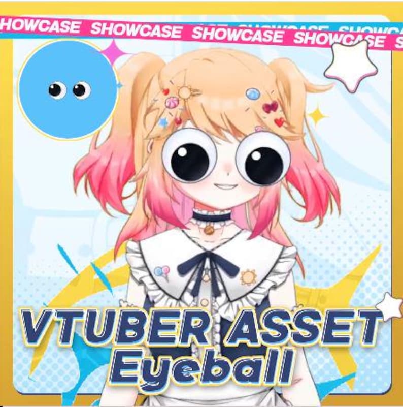 Creepy Eyeball Vtuber Asset: Live2d Anime Eye Prop - Etsy