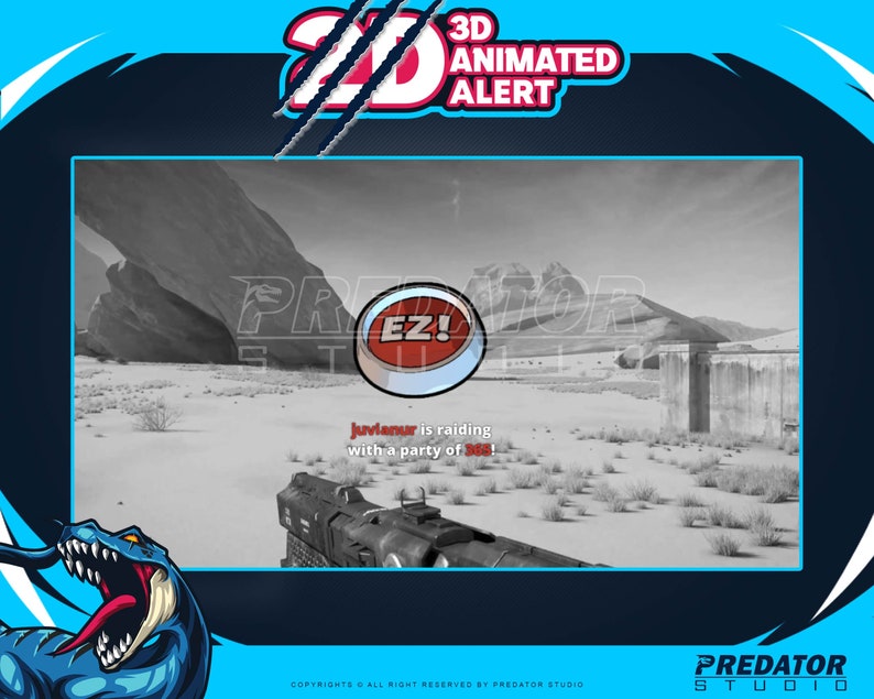 3D Animated Alert Button EZ Twitch Cheer Alerts Streamer - Etsy