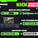Semi-custom Animated Kick Overlay for Streaming, Kick Overlay, Stream ...