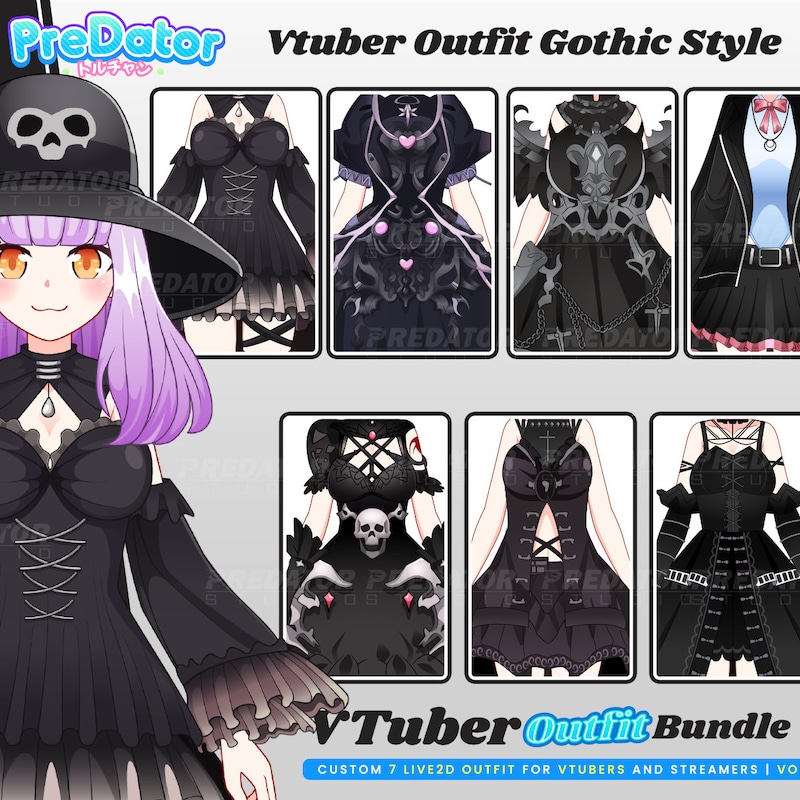 Vtuber Avatar Goth - Etsy