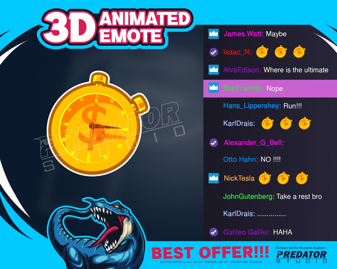 3D Animated Emote, Discord Emotes, Gif Emotes, Cute Emotes, Twitch Sub ...