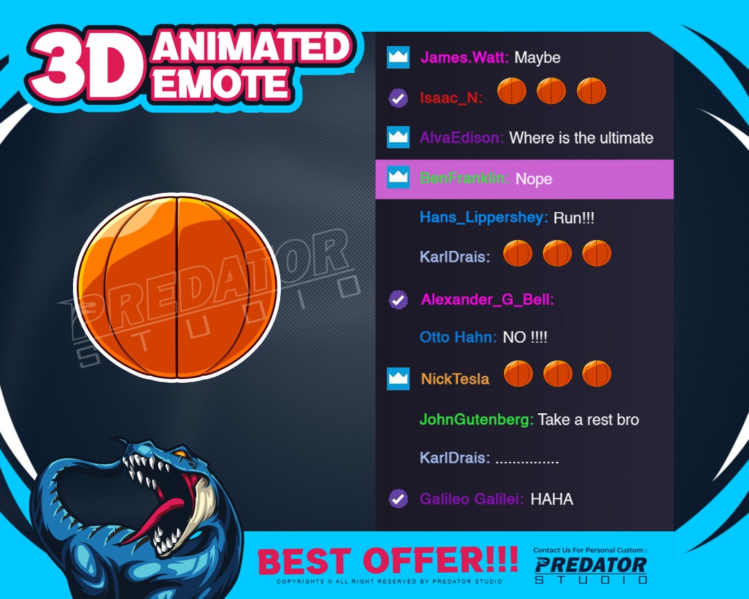 3D Animated Emote, Twitch Emote, Custom Emotes, Game Emote, Gif Emotes ...